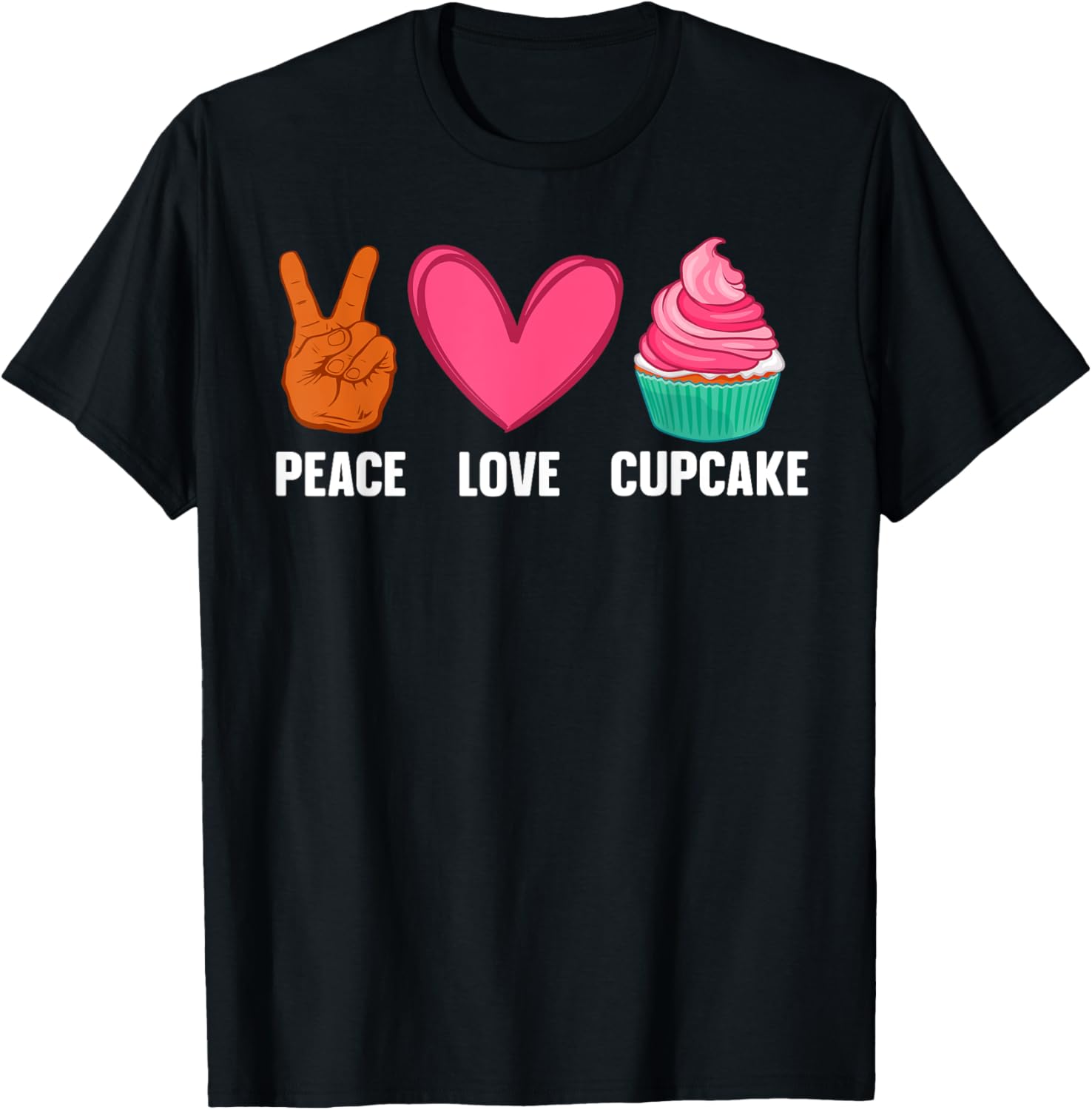 Cool Cupcake Art For Men Women Cake Baking Lover Cupcakes T-Shirt ...