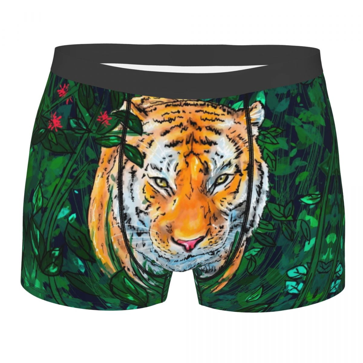 Cool Cute Tiger Boxers Shorts Panties Male Sexy Underpants Stretch Wild ...