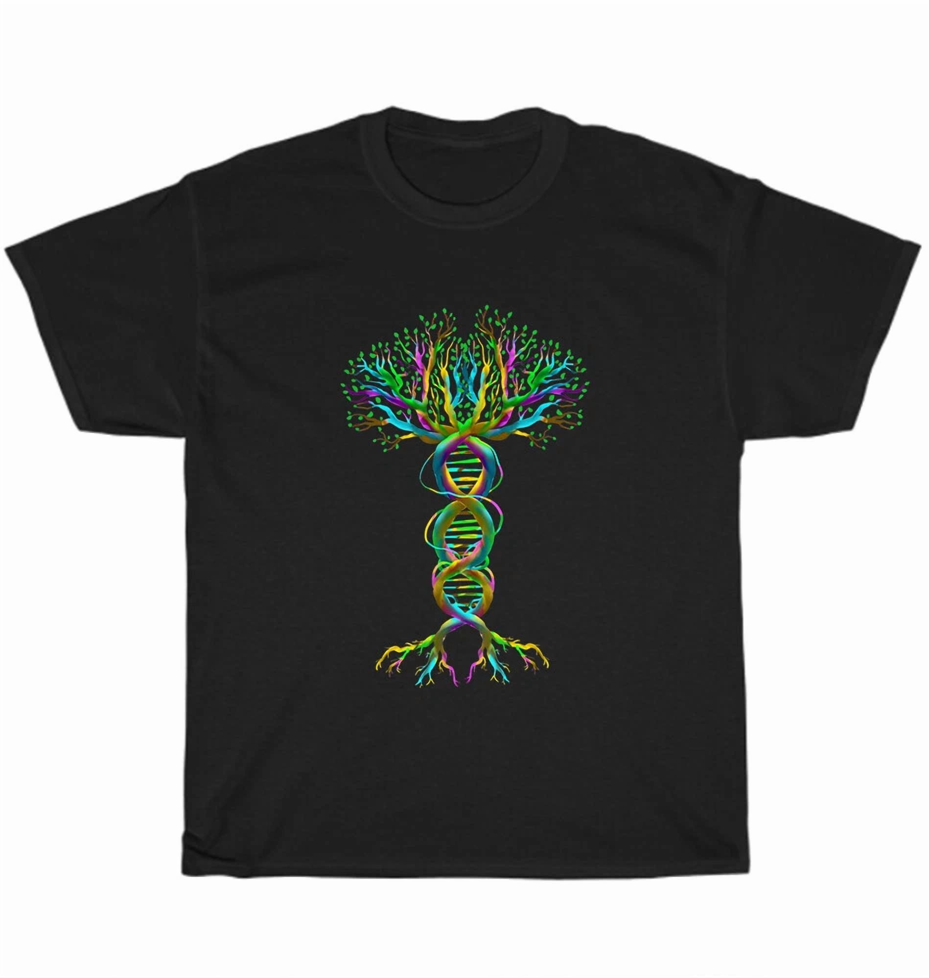 Cool DNA Tree Funny Genealogy Plant Science Student Humor Art Unisex T ...