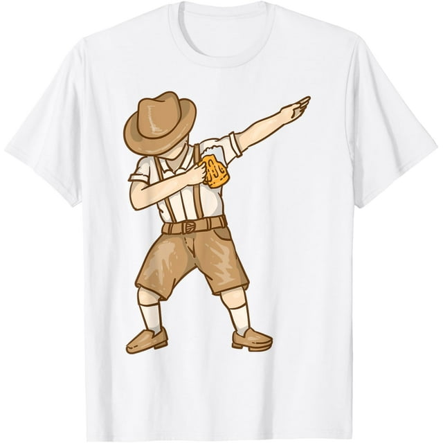 Cool Dabbing German Man With Beer Mug Shirt Oktoberfest Gift T-Shirt ...