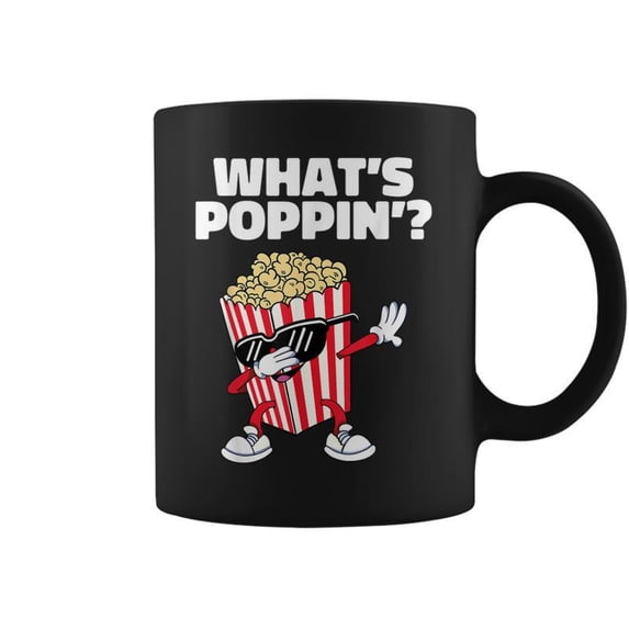 Cool Dabbing Popcorn Movie Night Whats Poppin Coffee Mugs - Walmart.com