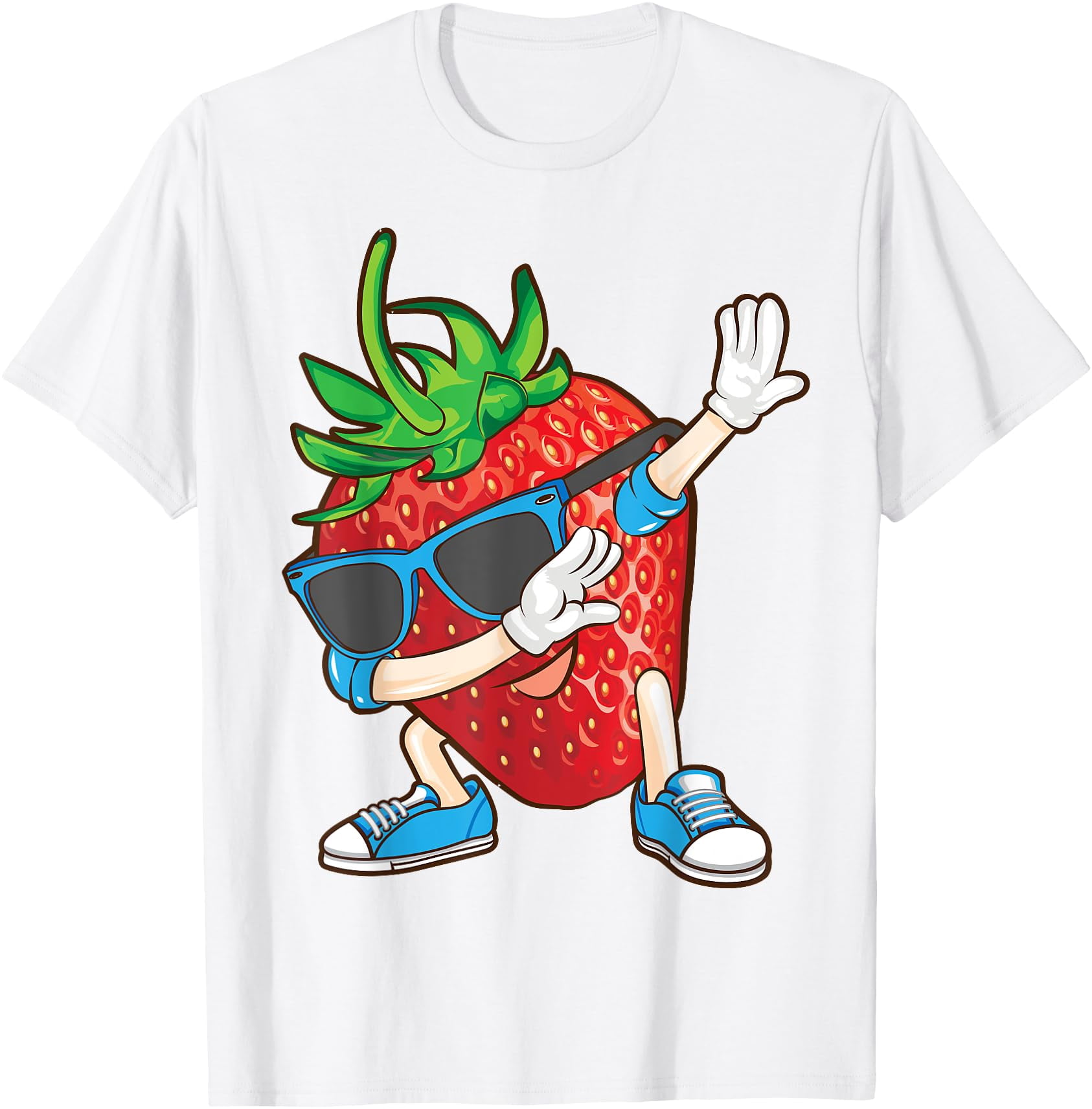Cool Dabbing Strawberry Funny Love Dancer Sweet Fruit Gift T-Shirt,Lime ...