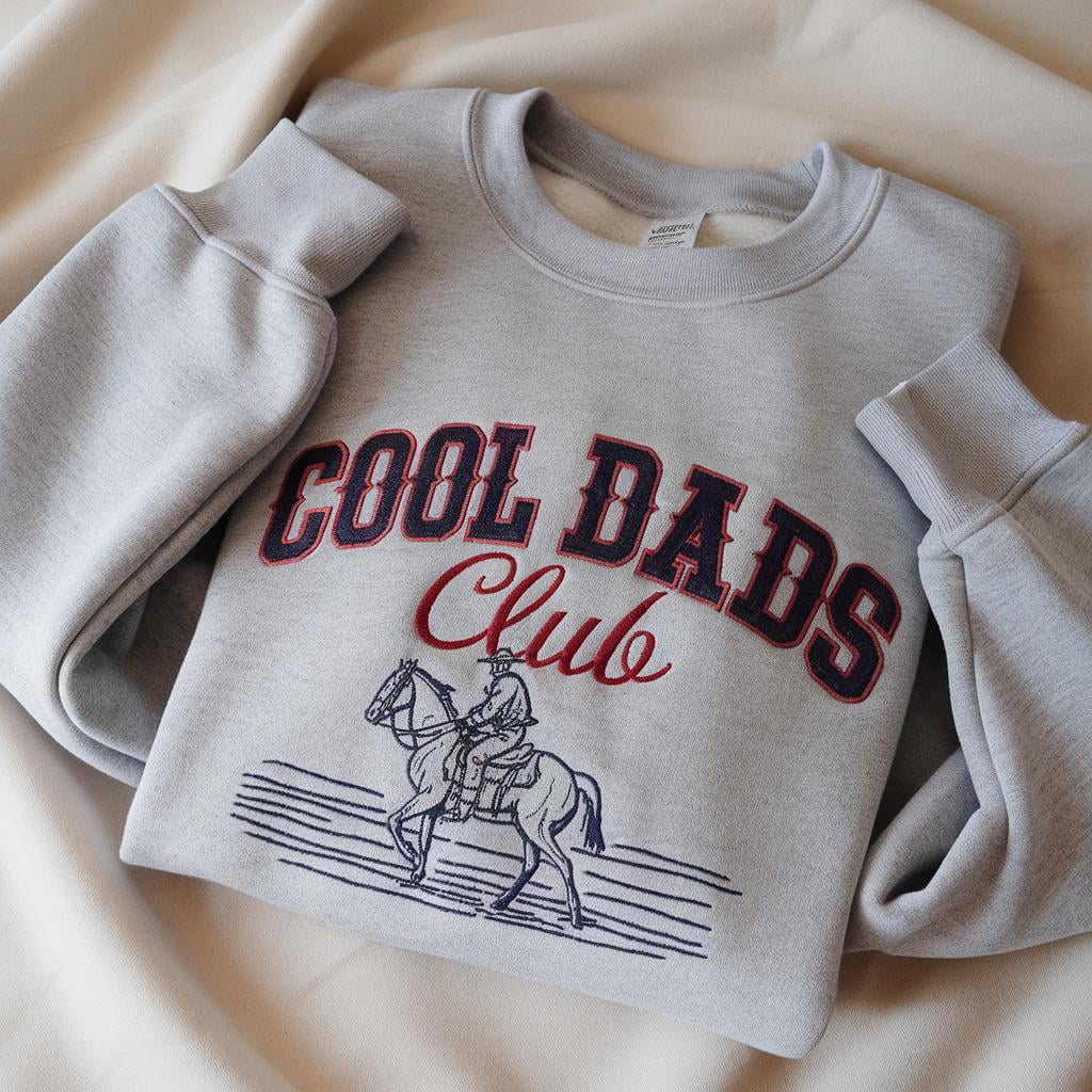 Cool Dads Club Embroidered Sweatshirt, Cowboy Shirt, Funny Husband ...