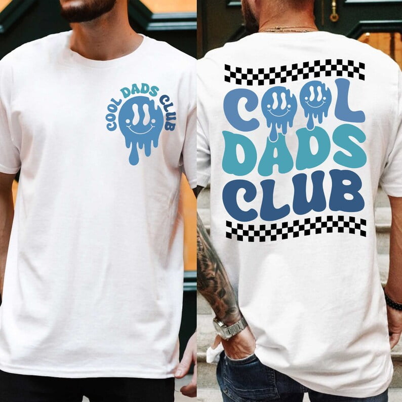 Cool Dads Club Funny Dad Pregnancy Announcement Shirt for Dad, New Dad ...