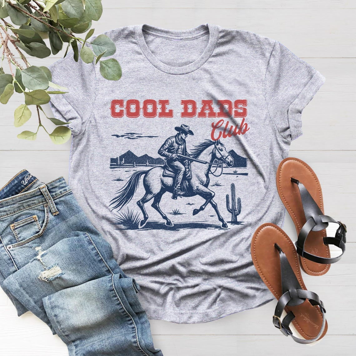 Cool Dads Club Shirt, Cowboy T-Shirt, Husband Shirt, For Him, Father'S ...