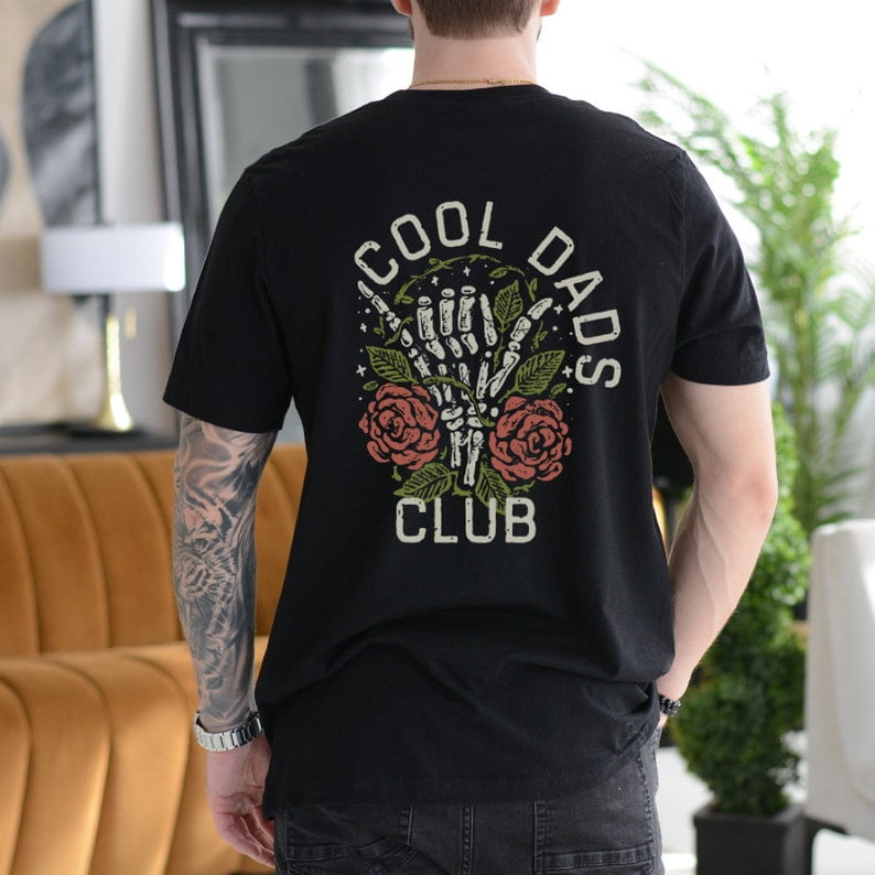 Cool Dads Club Shirt, Dad Life Tee, Skeleton Hand, First Fathers Day ...