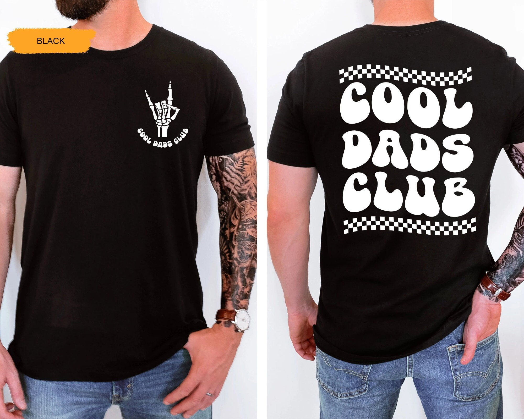 Cool Dads Club Shirt, Funny Dad T Shirt, Skeleton Hand, New Dad Shirt ...