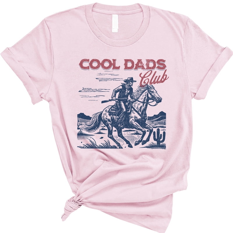 Cool Dads Club T-Shirt – Vintage Cowboy Dad Tee – Western Gift for ...