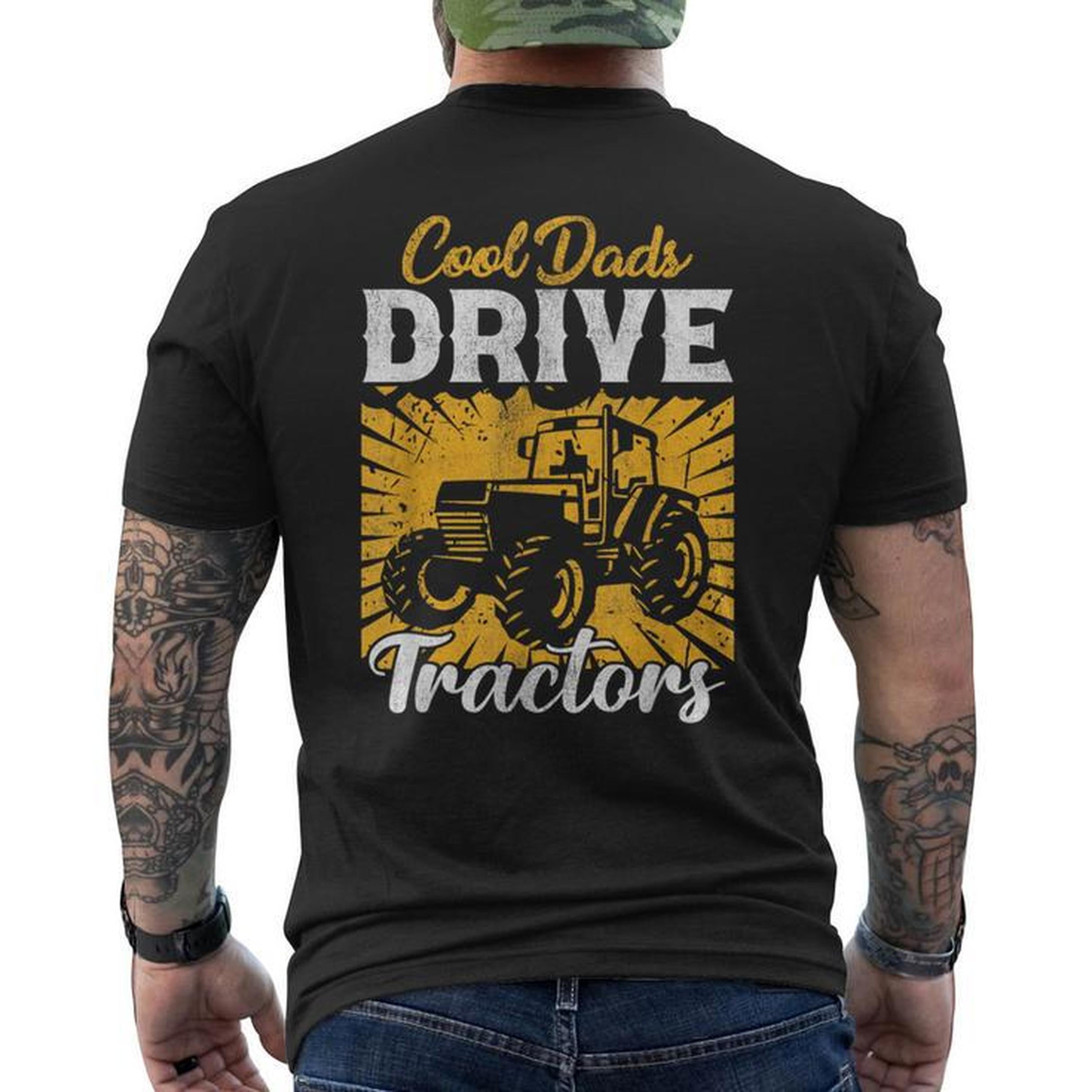 Cool Dads Drive Tractors Farmer Dad Dad Farming T-shirt - Walmart.com