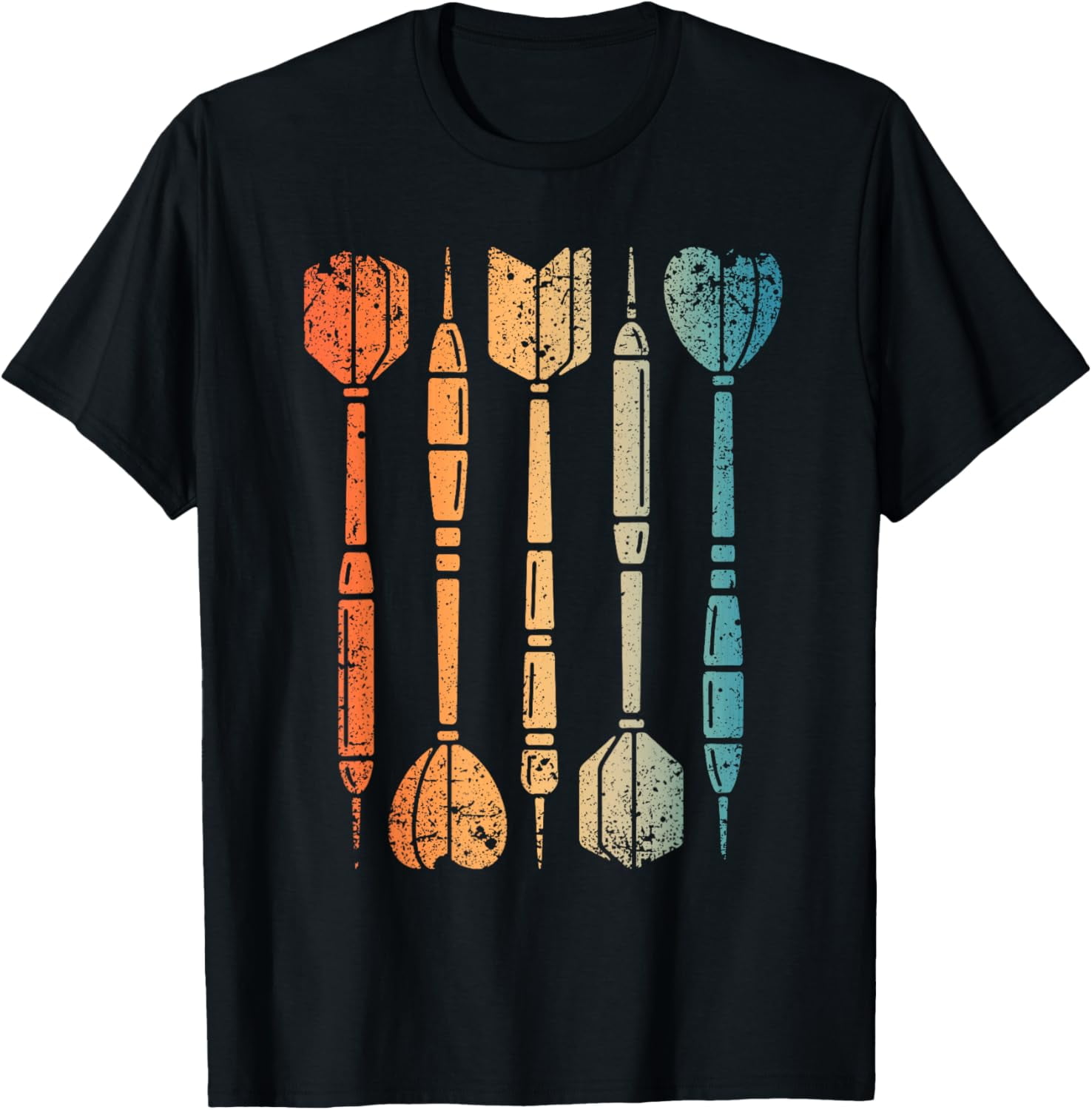 Cool Dart For Men Women Dartboard Vintage Dart Player Sports T-Shirt ...