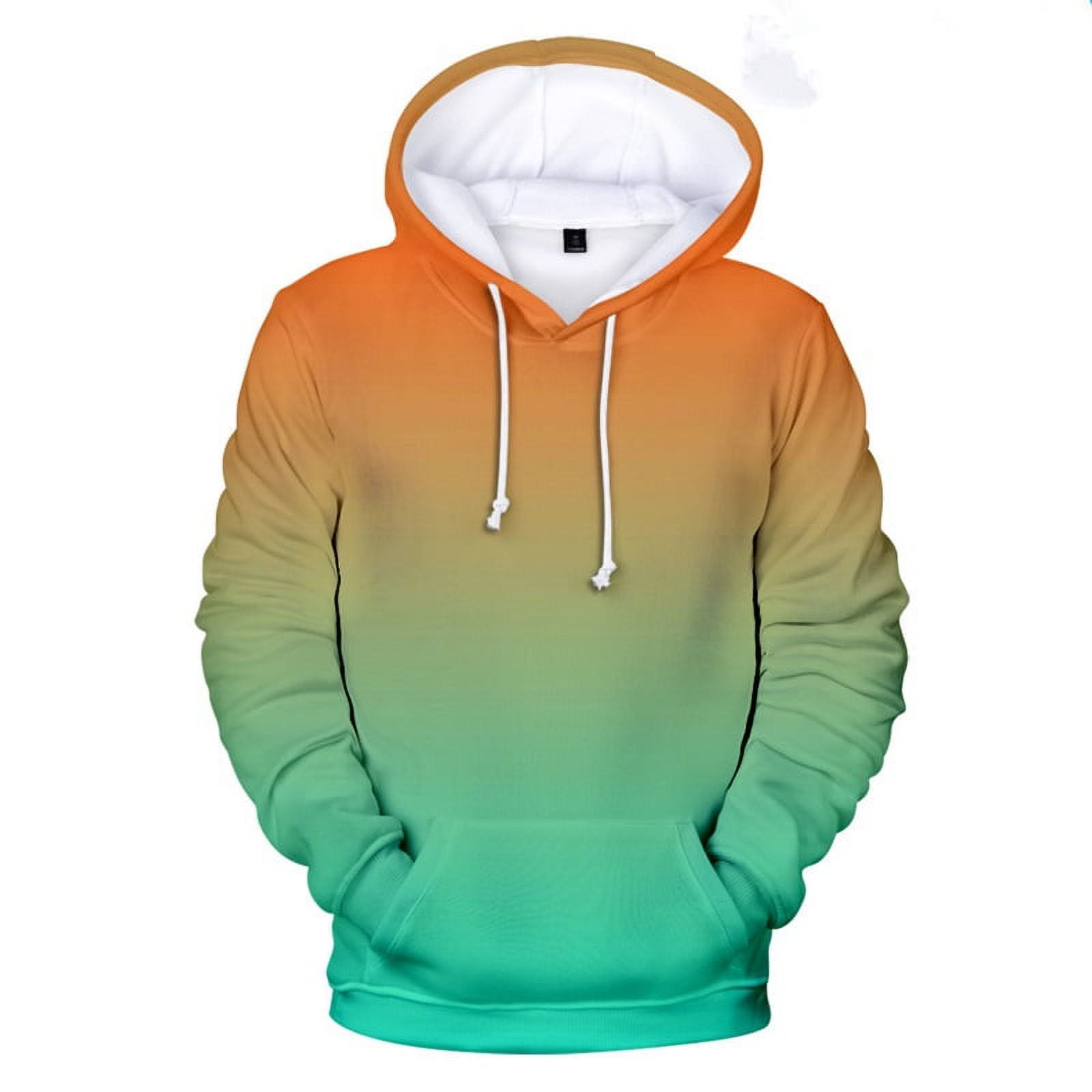 Cool Designs y2k Hoodie for Men 3D Printed Neon Green Hoodies Harajuku ...