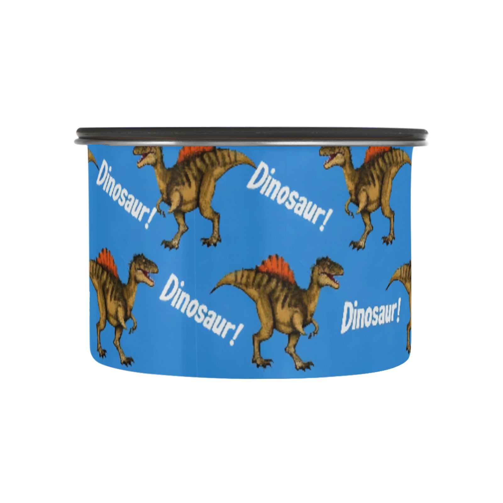 Cool Dinosaur Dino Blue Airtight Coffee Bean Canister 17oz Food Storage ...