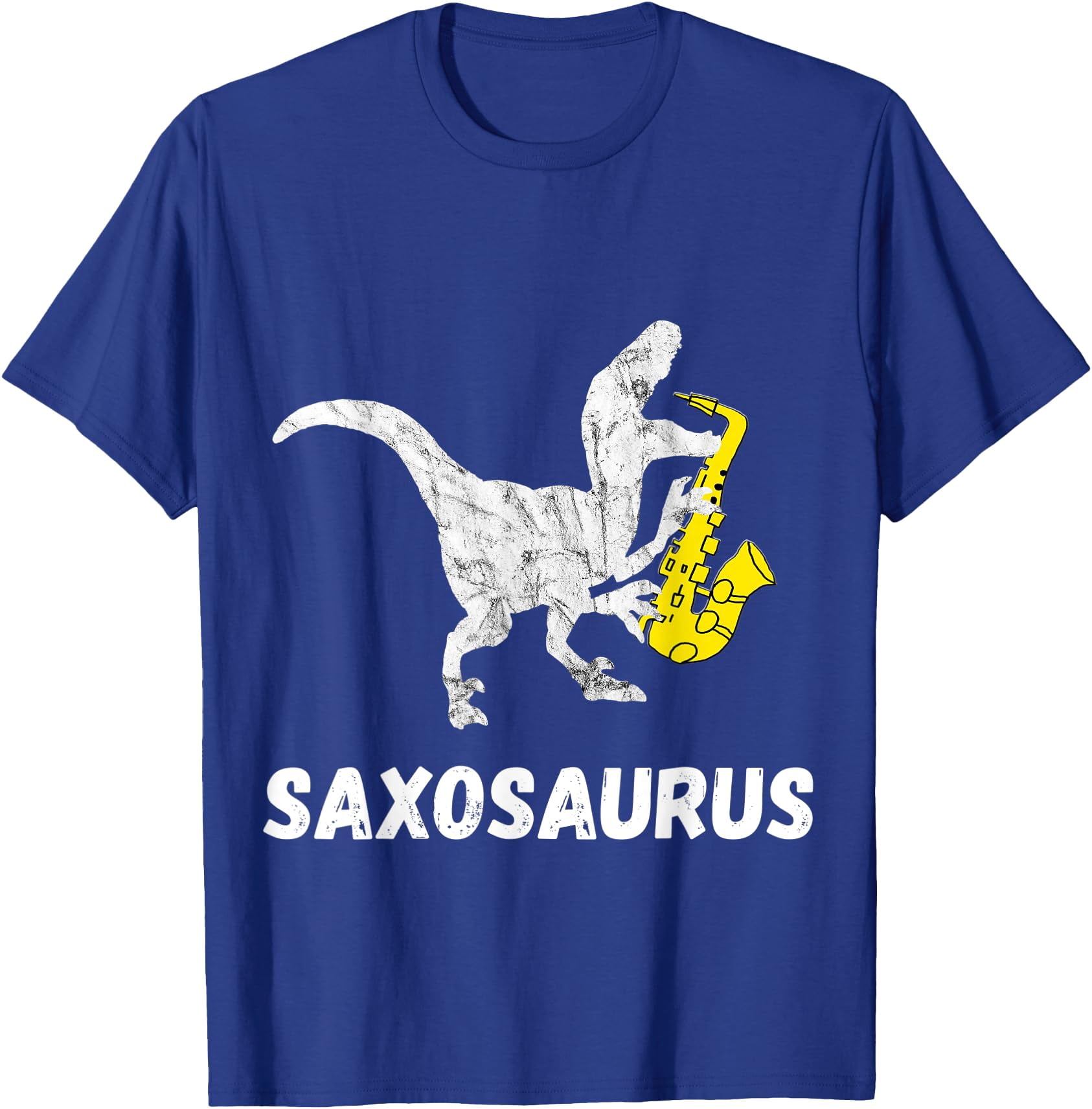 Cool Dinosaur Sax Saxophone Jazz Music T-Rex Softstyle Unisex T-Shirt ...