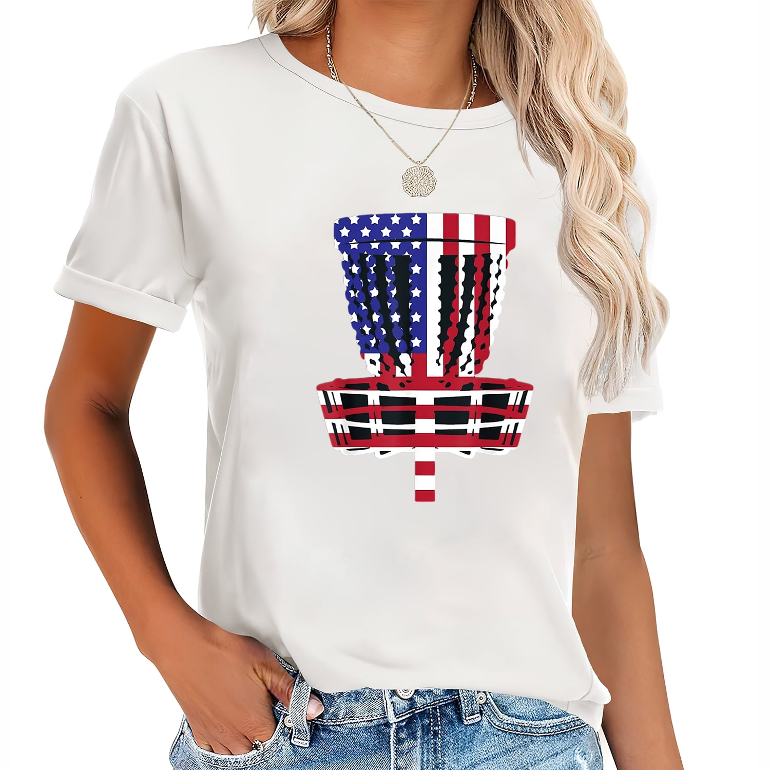 Cool Disc Golf Design For Women Disc Golf Player T-Shirt - Walmart.com