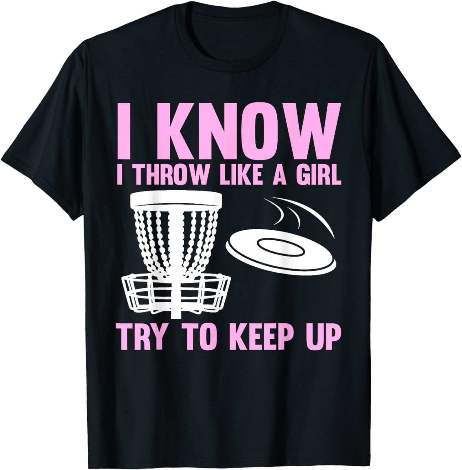 Cool Disc Golf Design For Women Girls Disc Golf Player T-Shirt ...