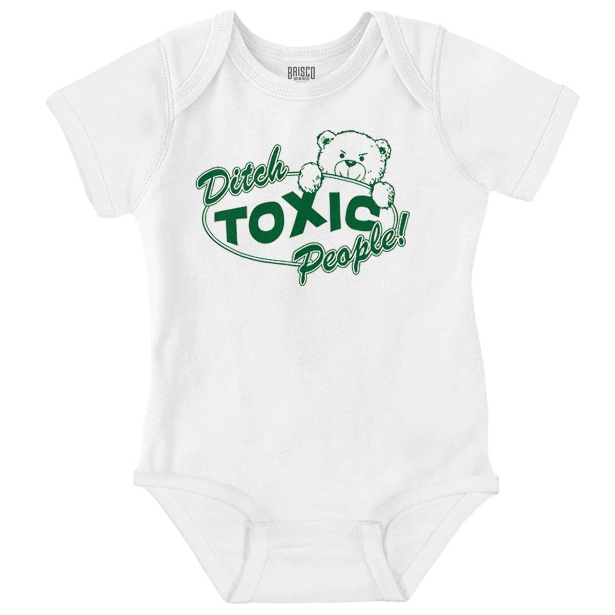 Cool Ditch Toxic People Teddy Bear Romper Boys or Girls Infant Baby ...