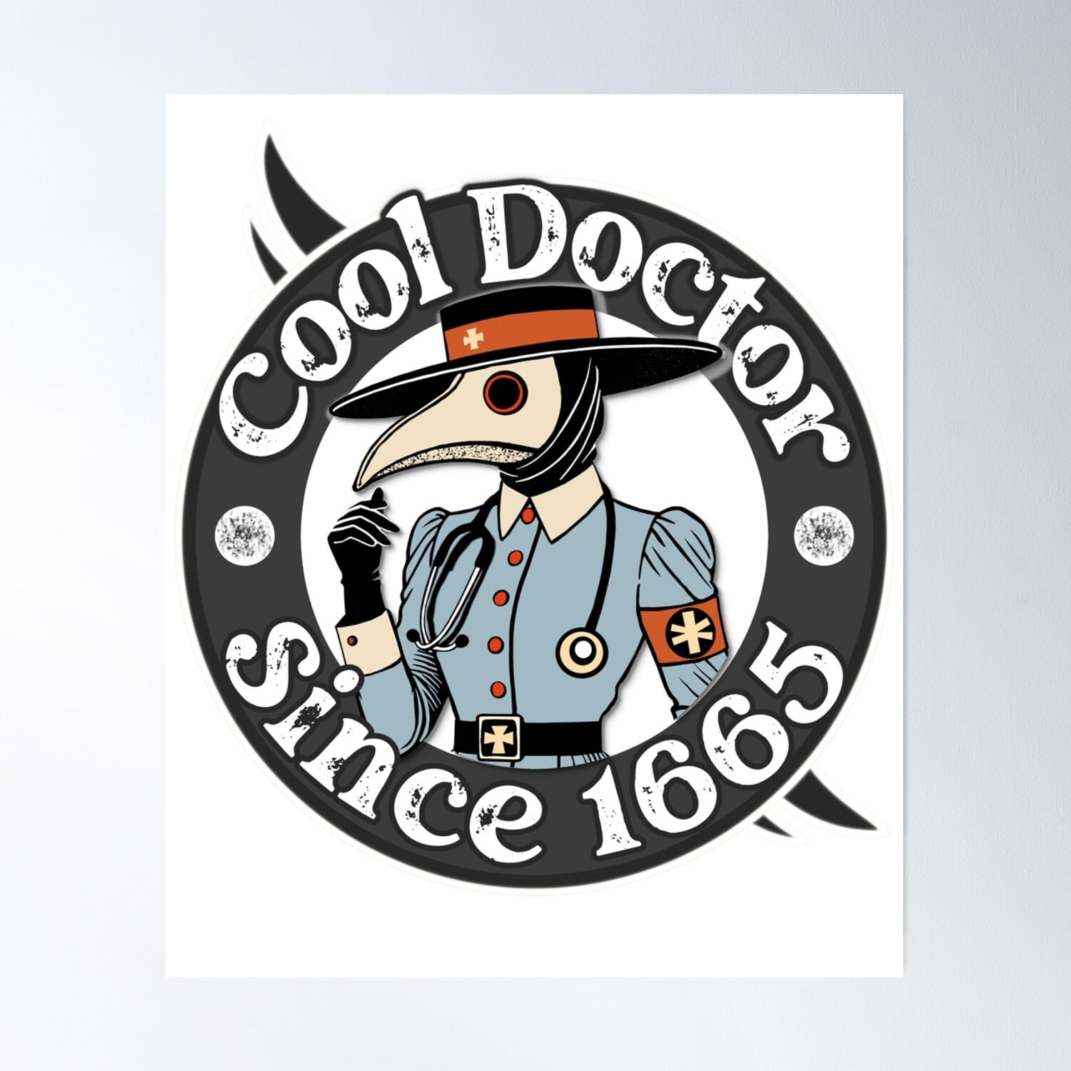 Cool Doctor, Since 1665 Poster Wall Art, Modern Wall Decor, 8x12 ...