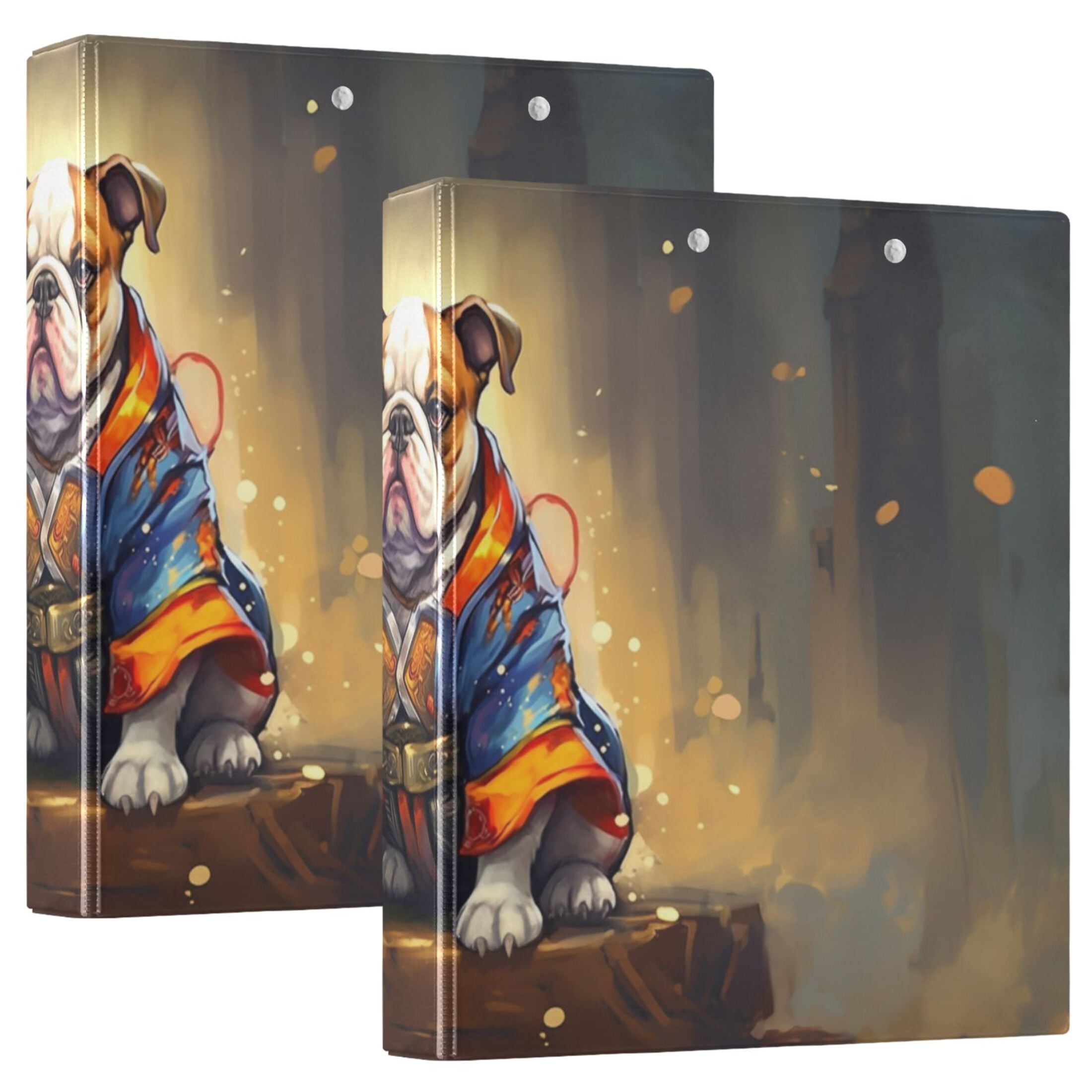 Cool Dog 3 Ring Binders 1.5 inch Hardcover File Folders with Interior ...