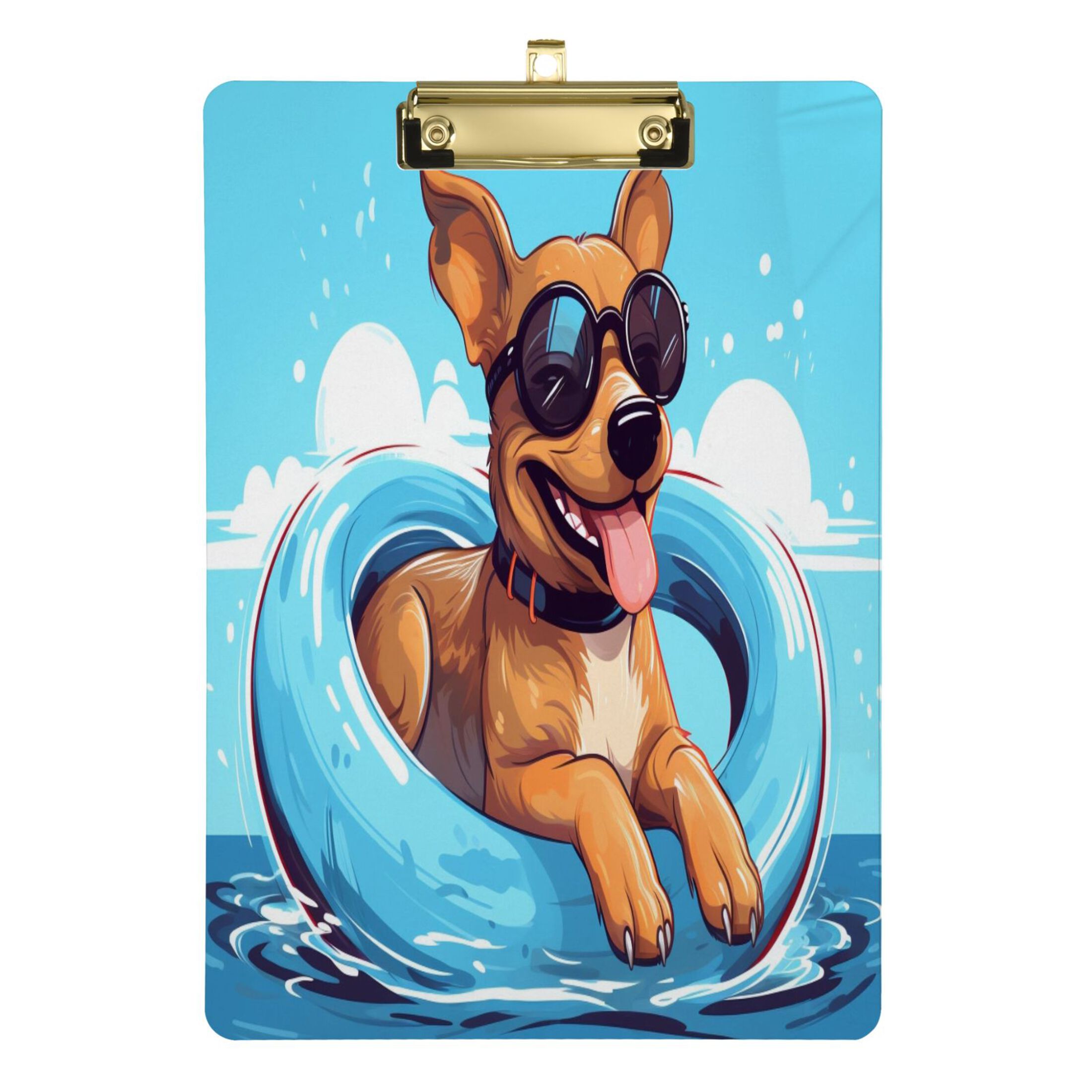 Cool Dog Acrylic Clipboards A4 Standard Letter Size Clipboard 12.5" X 9 ...