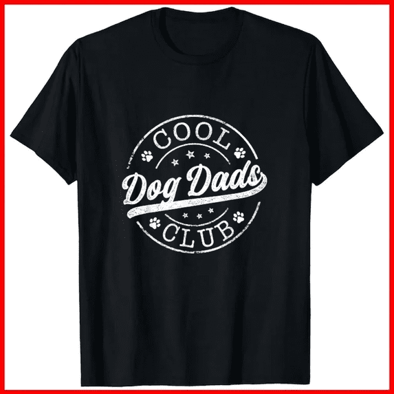 Cool Dog Dads Club Emblem Design Best Dog Dad Celebration Wear Unisex T ...
