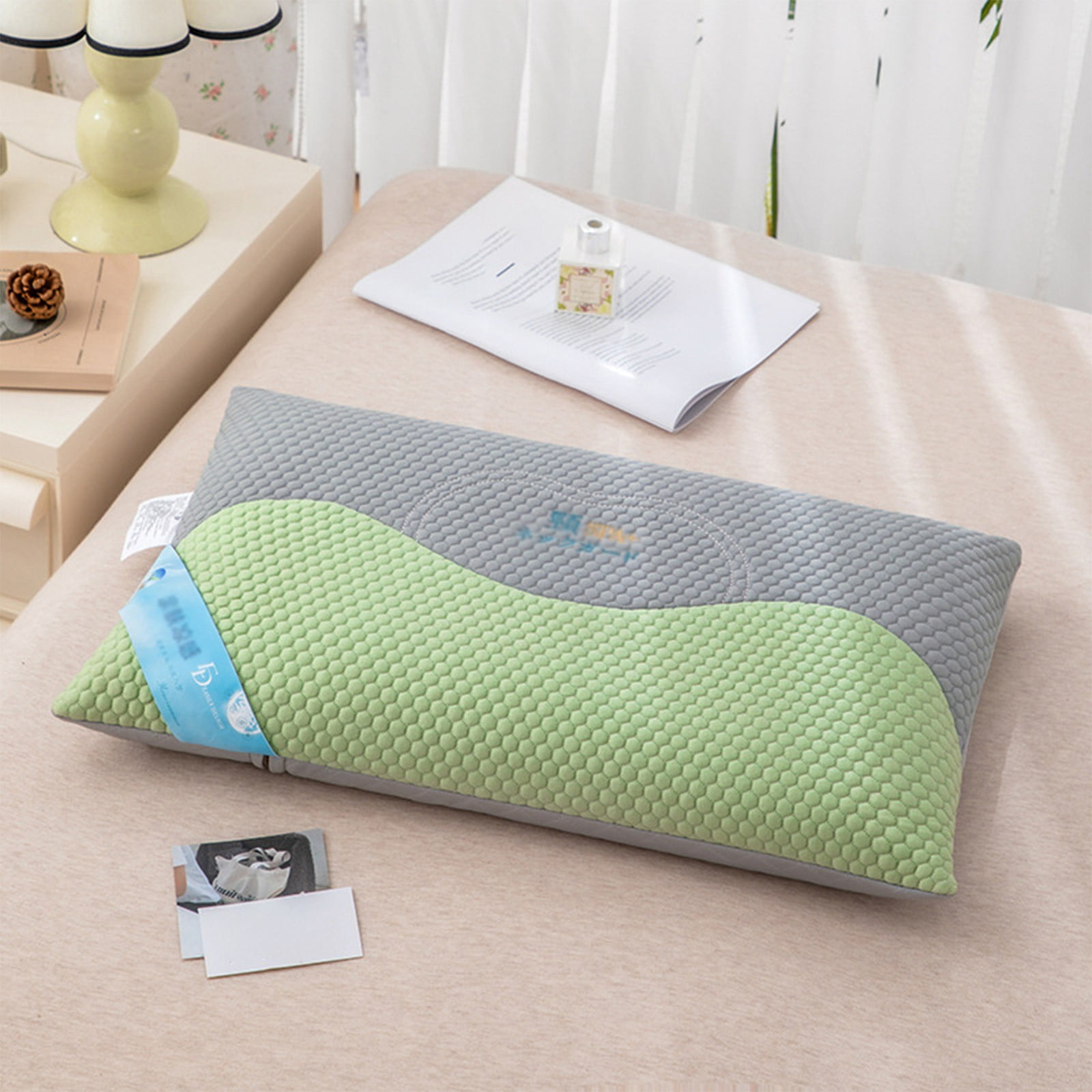 Cool Doudou Whole Tea Scented Memory Foam Pillow, Soft Texture ...