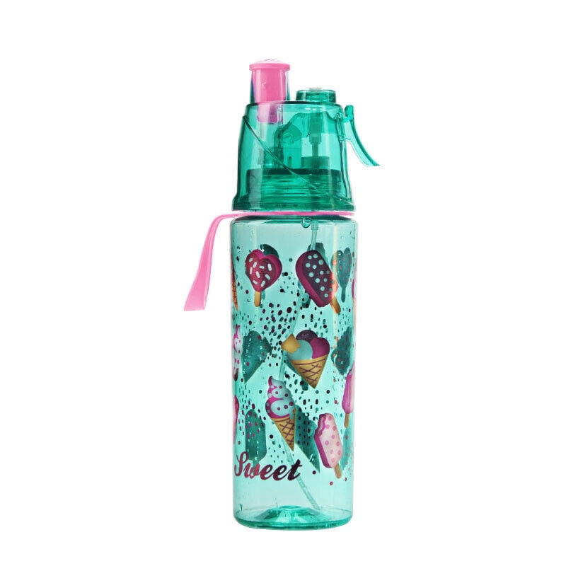 Cool Down Spray Mist Water Bottle 500ml Spray Drinking Water Bottle for ...