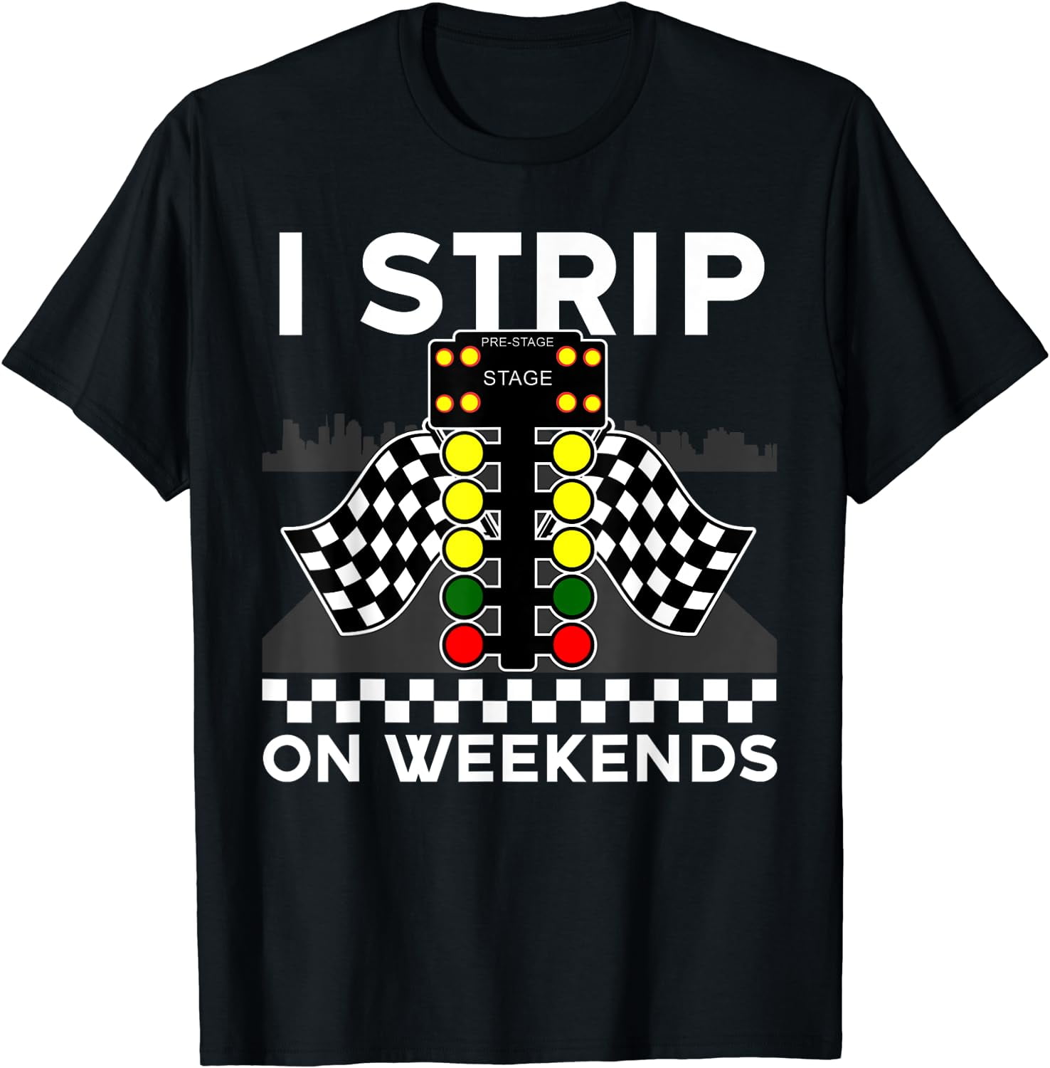 Cool Drag Racing Art Men Women Street Racer Strip Drag Race T-Shirt ...