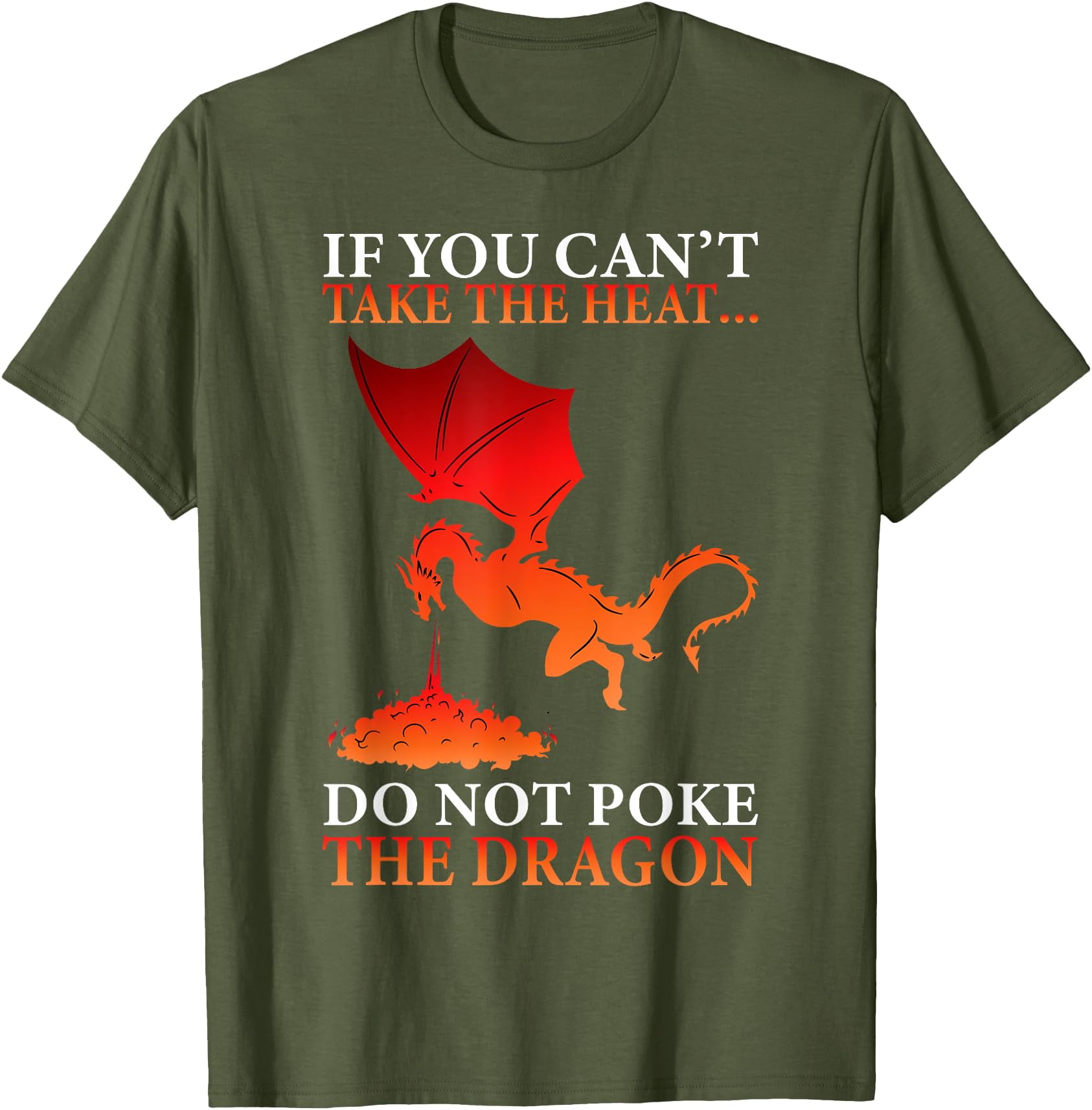 Cool Dragon Flame-Spewing Flying Mythical Creature Unisex T-Shirt for ...