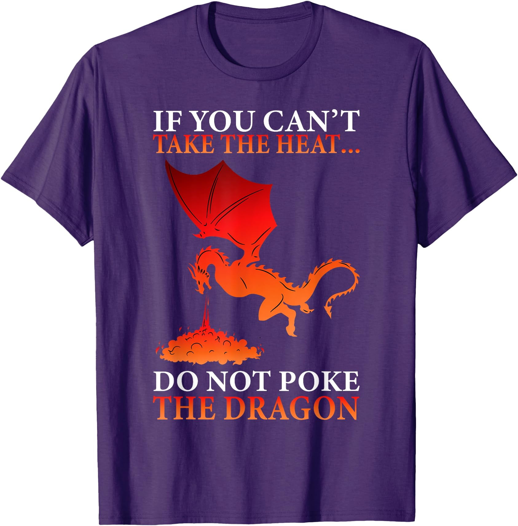 Cool Dragon Flame-Spewing Flying Mythical Creature Unisex T-Shirt for ...