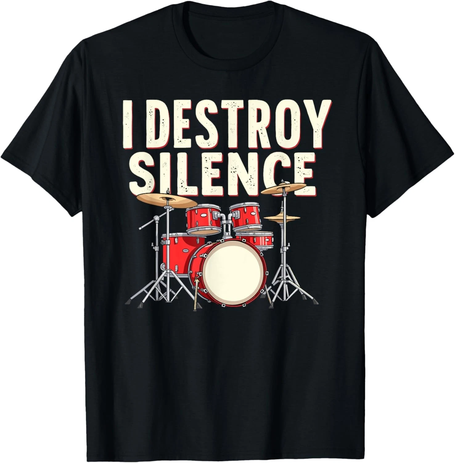 Cool Drum Set Art Men Women Drummer Music Drumming Lover Graphic Unisex ...