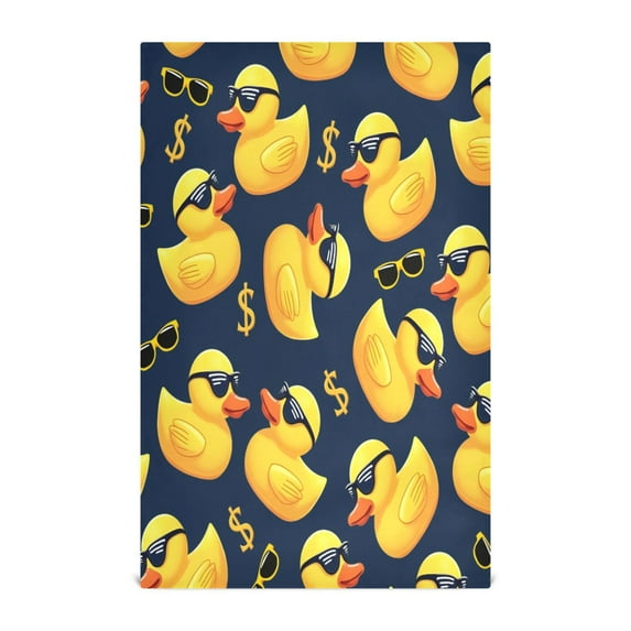Cool Ducks Kitchen Towels Dishcloth Decorative Waffle Towels Multi Use ...