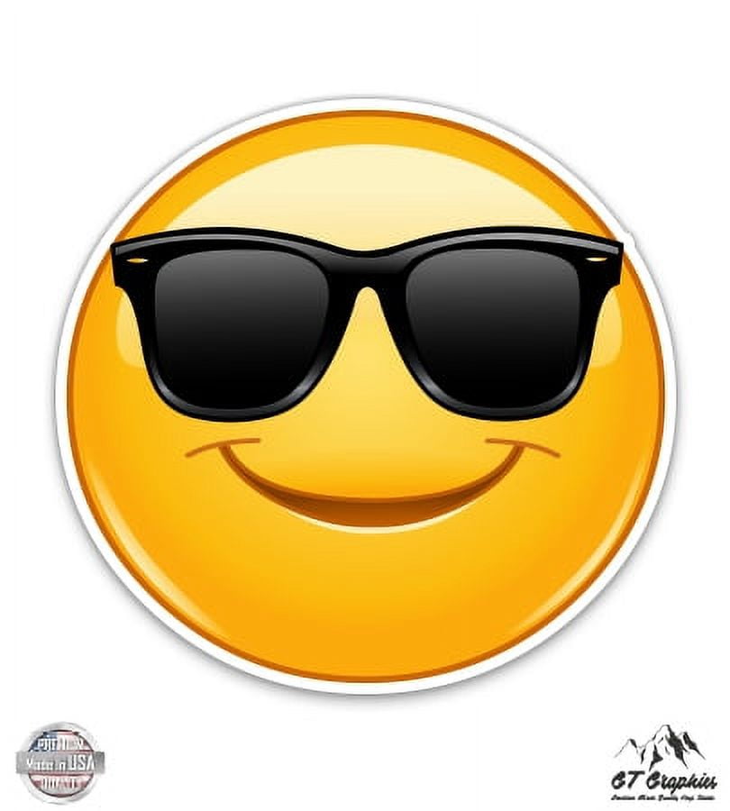 Cool Dude Sunglasses - 5" Vinyl Sticker - For Car Laptop I-Pad ...