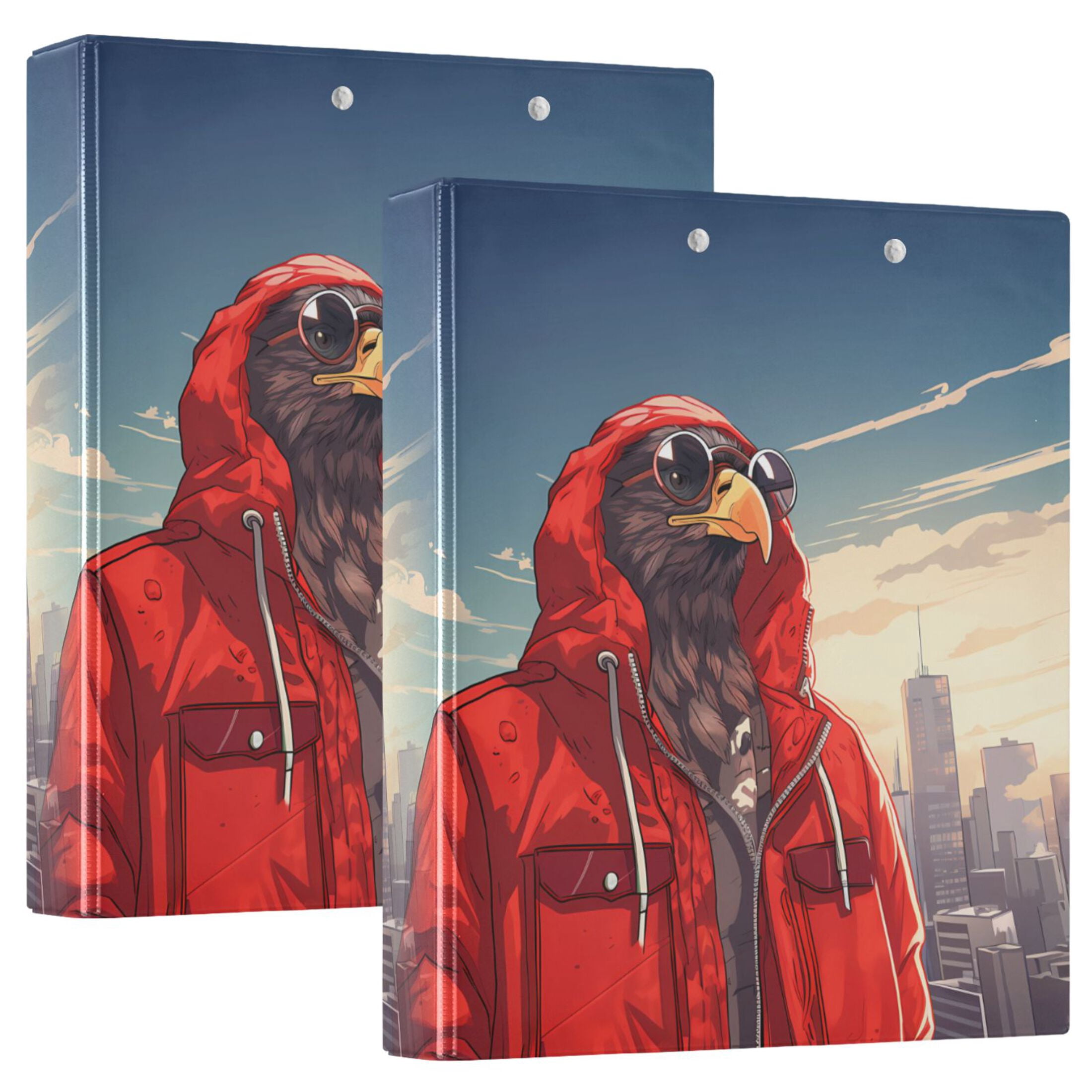 Cool Eagle Landscape Hardcover 3 Ring Binder 1.5 inch Round Rings with ...