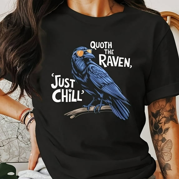 Cool Edgar Allan Poe Quote Raven T-S1Hirt, Raven S1Hirt, Raven Crow ...