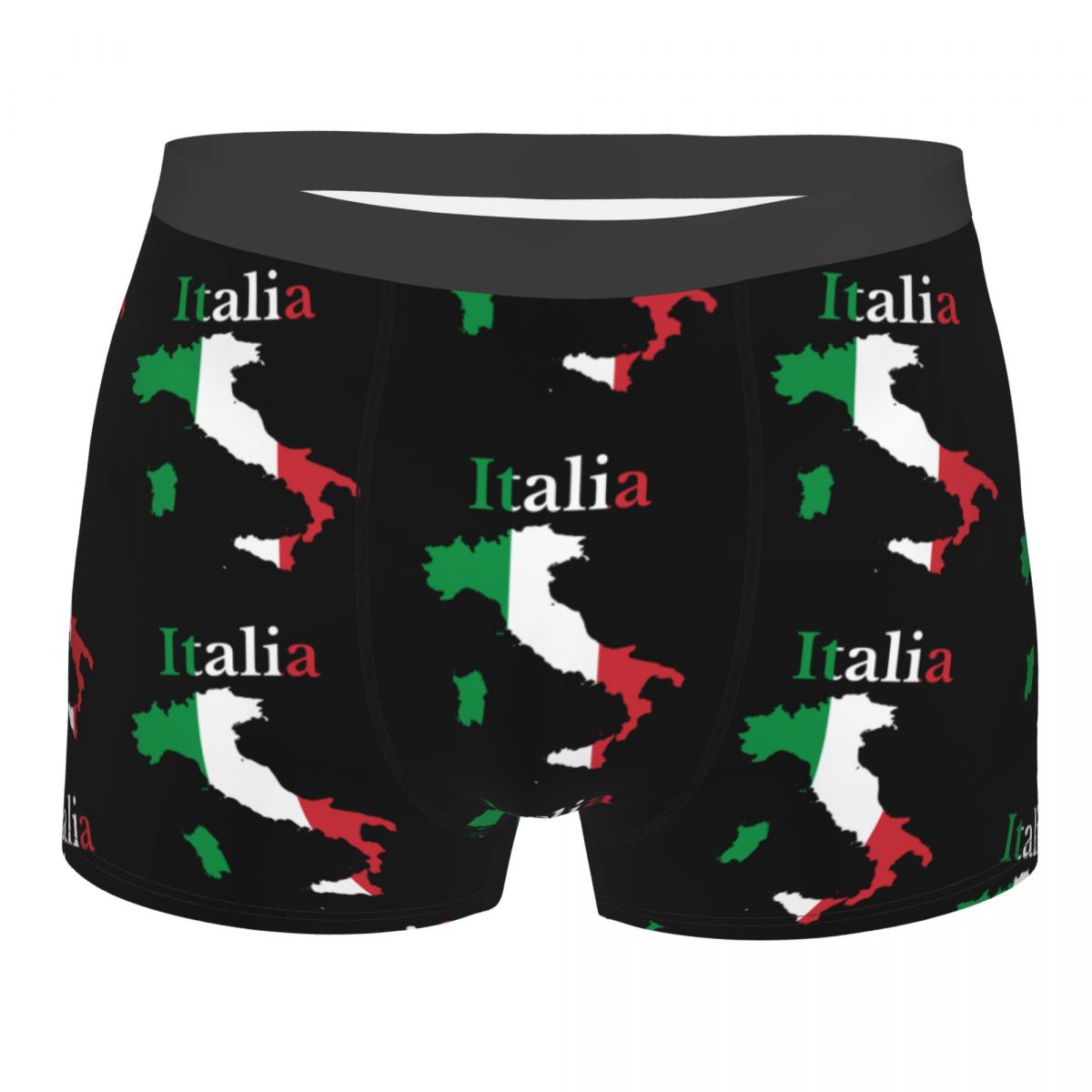 Cool Emblem Of Italy Boxers Shorts Panties Men's Underpants Comfortable Italian Flag Briefs ...