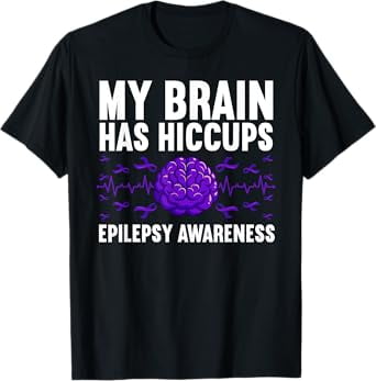 Cool Epilepsy Art For Men Women Seizure Epilepsy Awareness T-Shirt ...