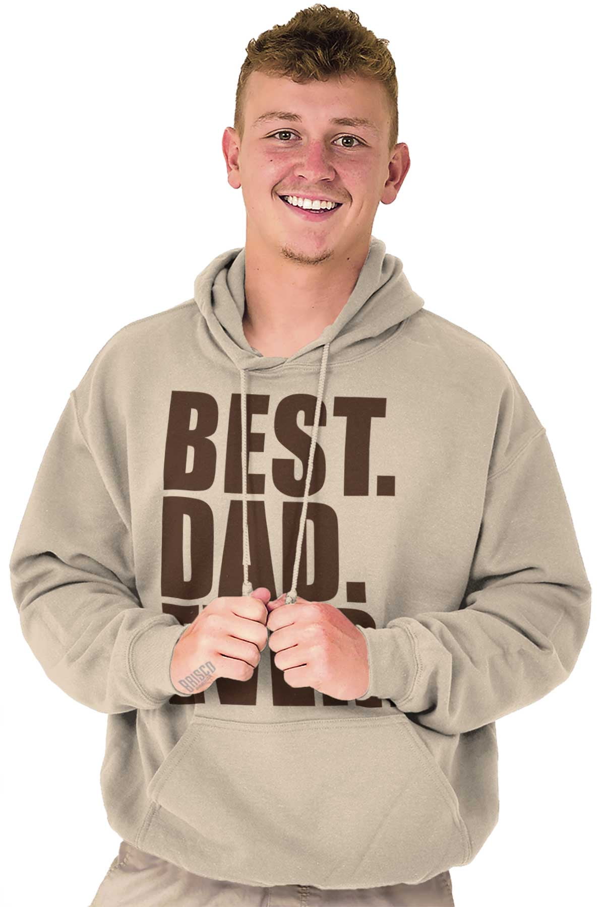 Cool Father's Day Best Dad Ever Hoodie Hooded Sweatshirt Men Brisco ...