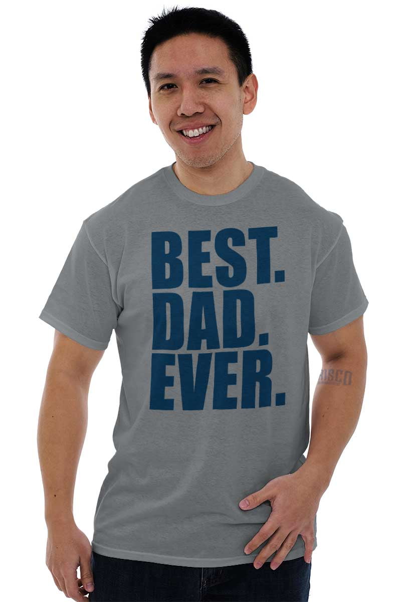 Cool Father's Day Best Dad Ever Men's Big & Tall Crewneck Graphic Tee ...