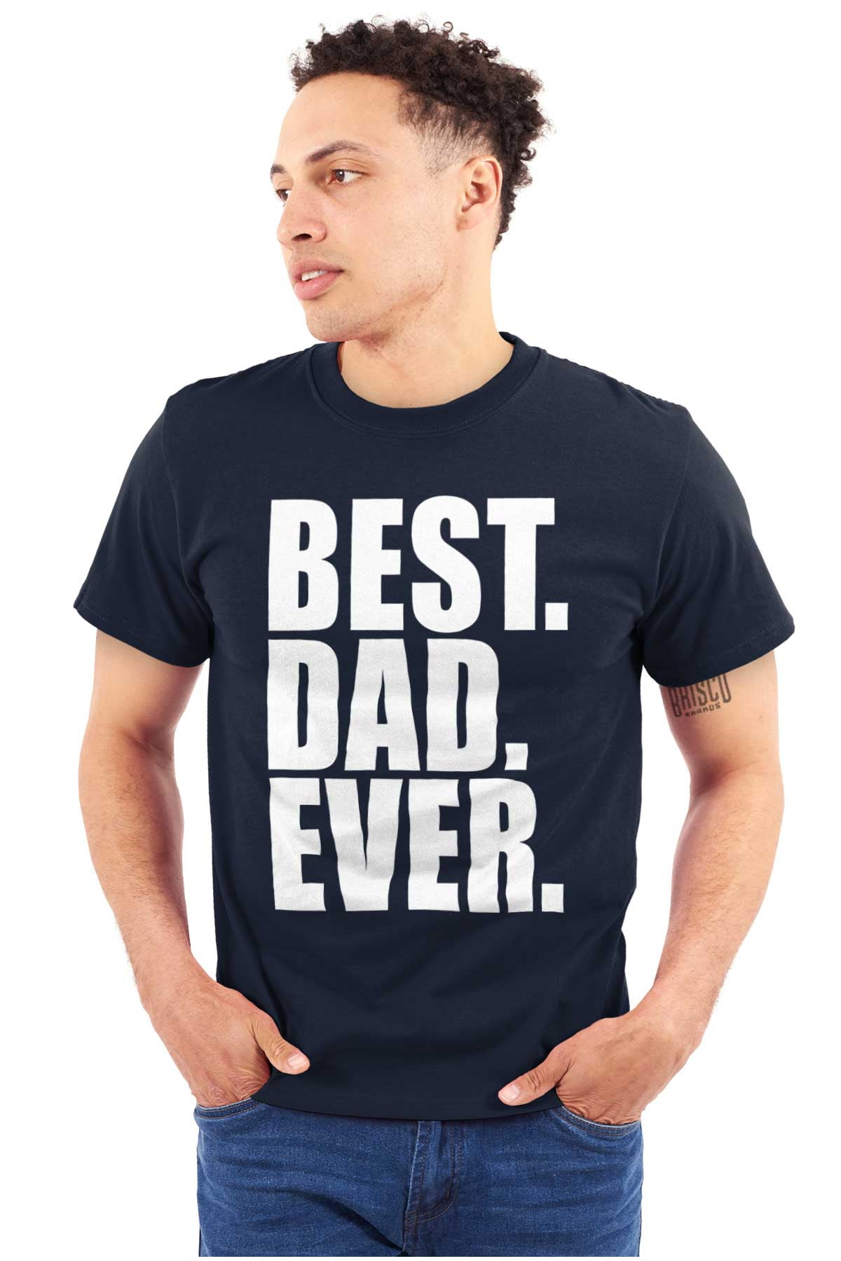 Cool Father's Day Best Dad Ever Men's Graphic T Shirt Tees Brisco ...