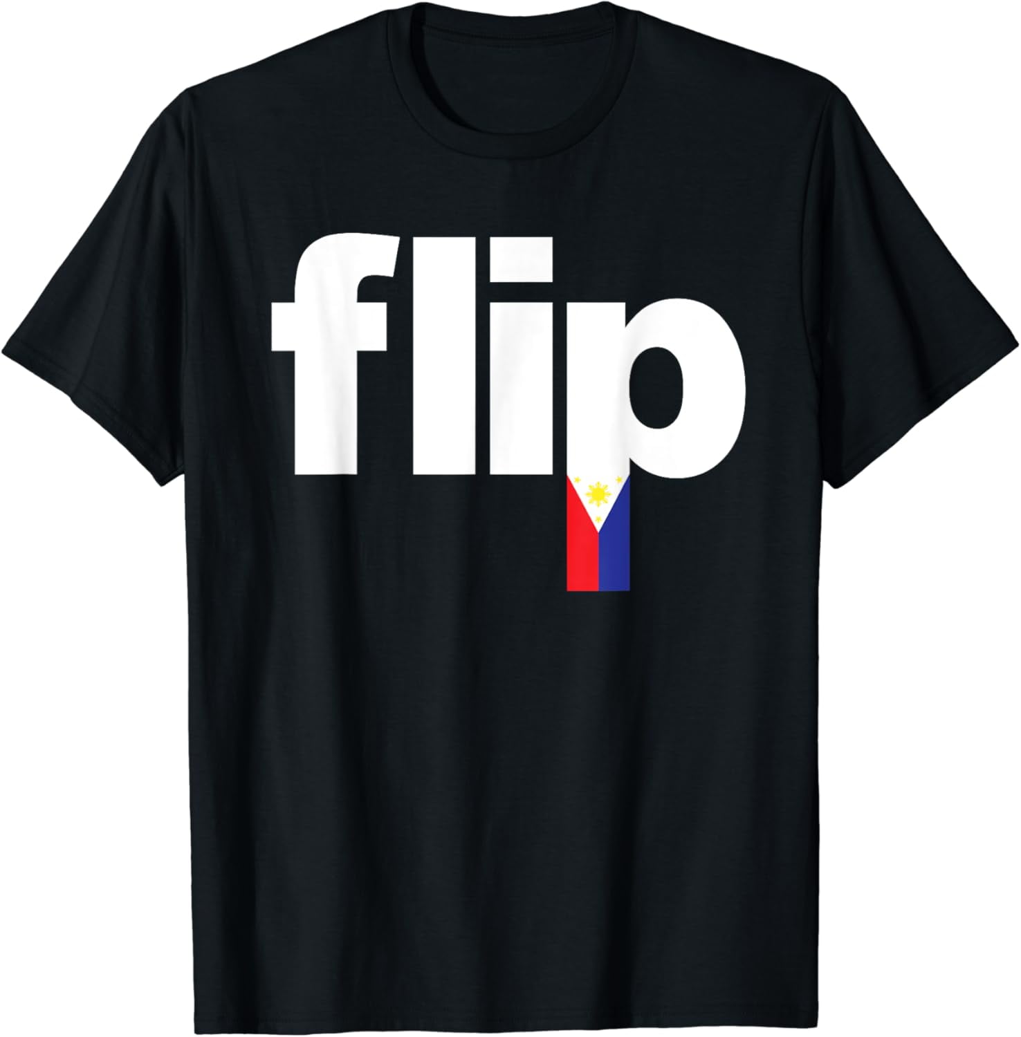 Cool Filipino Flag Pride T-Shirt - Pinoy Flip Logo Tee - Walmart.com