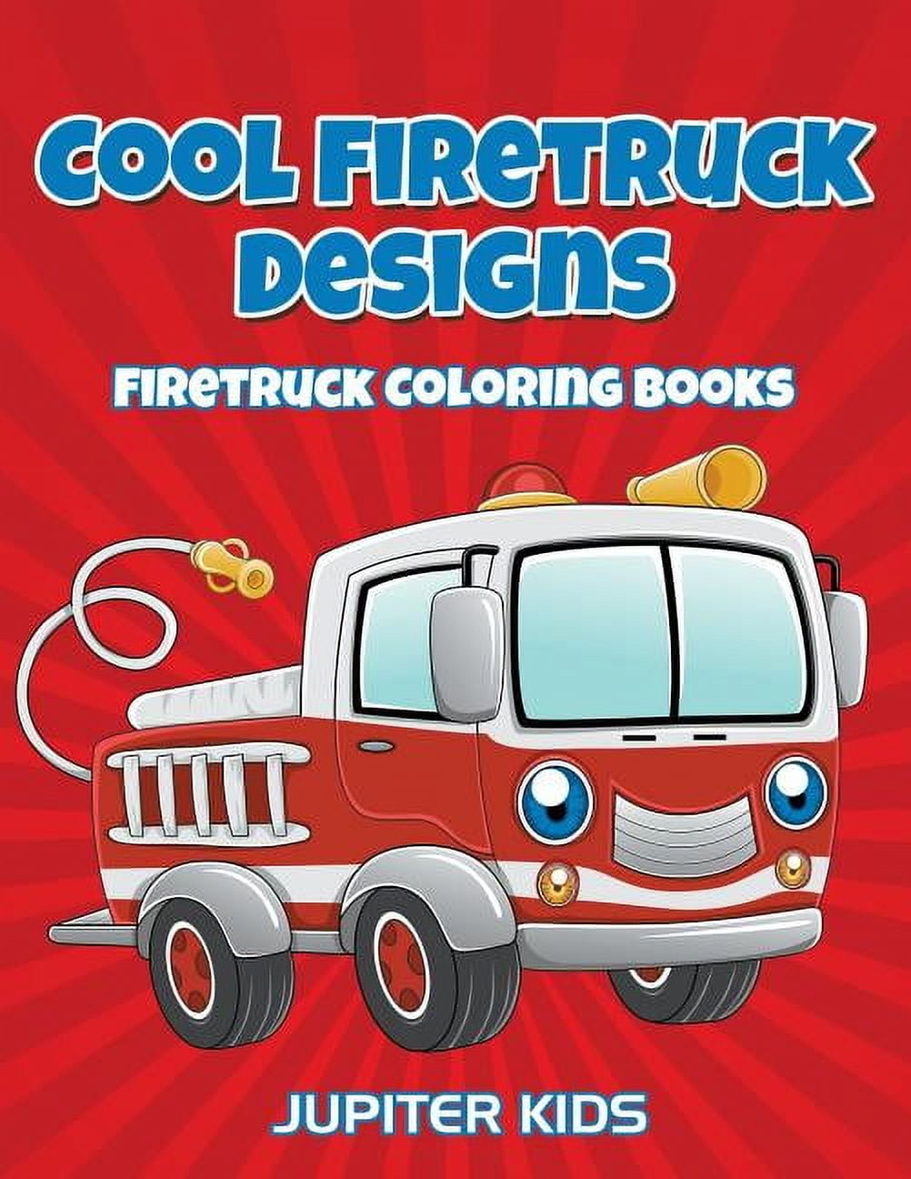 Cool Firetruck Designs: Firetruck Coloring Books (Paperback) - Walmart.com