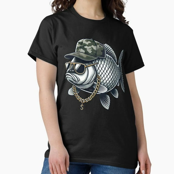Cool Fish Drip With Style Ocean Marine Animal Fashion Design T-Shirt ...