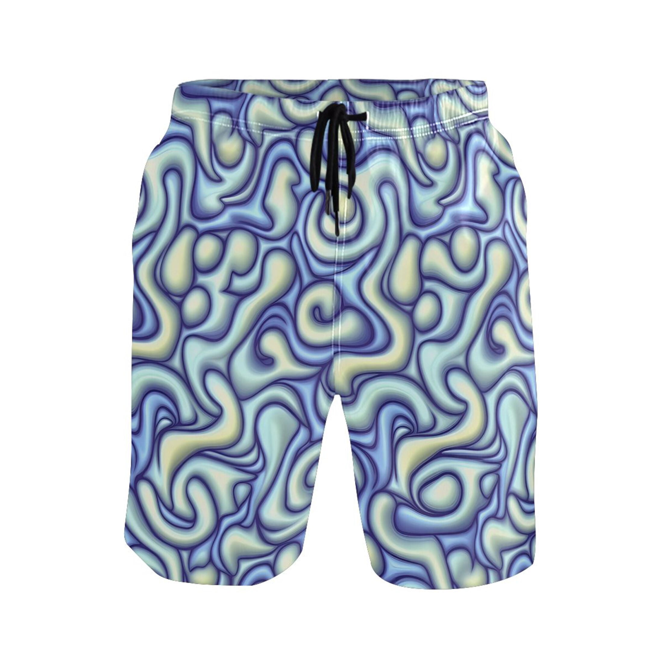 Cool Flow Mens Swim Trunks Quick Dry Board Shorts Breathable Fit Beach ...