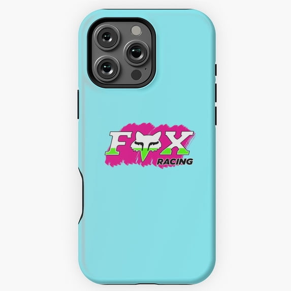 Cool Fox Logo Black Racing Motorsport Phone Case for iPhone 16 15 14 13 ...