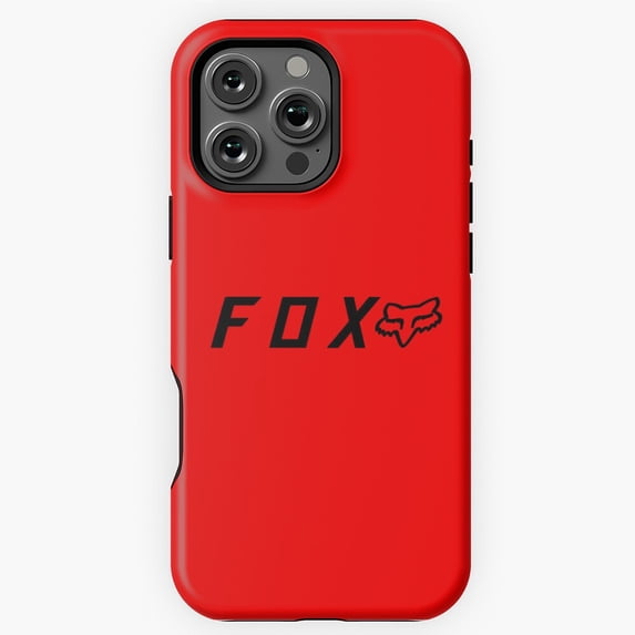 Cool Fox Logo Red Racing Motorsport Phone Case for iPhone 16 15 14 13 ...