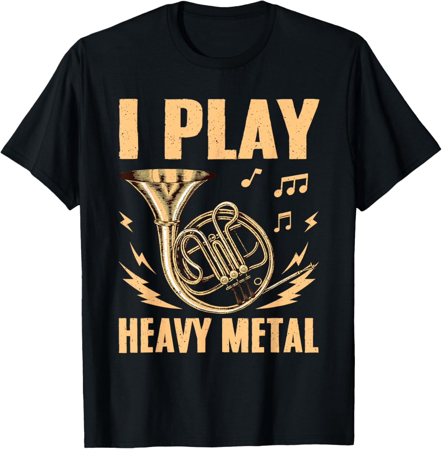 Cool French Horn Art For Men Women Marching Band Horn Player T-Shirt ...