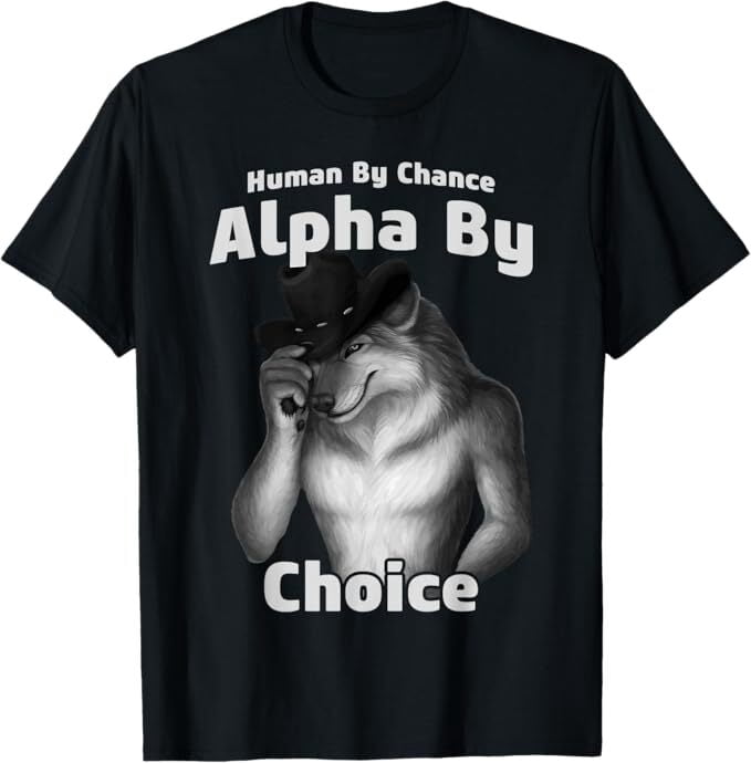 Cool Funny Alpha Wolf Memes T-Shirt, Size S-5XL - Walmart.com