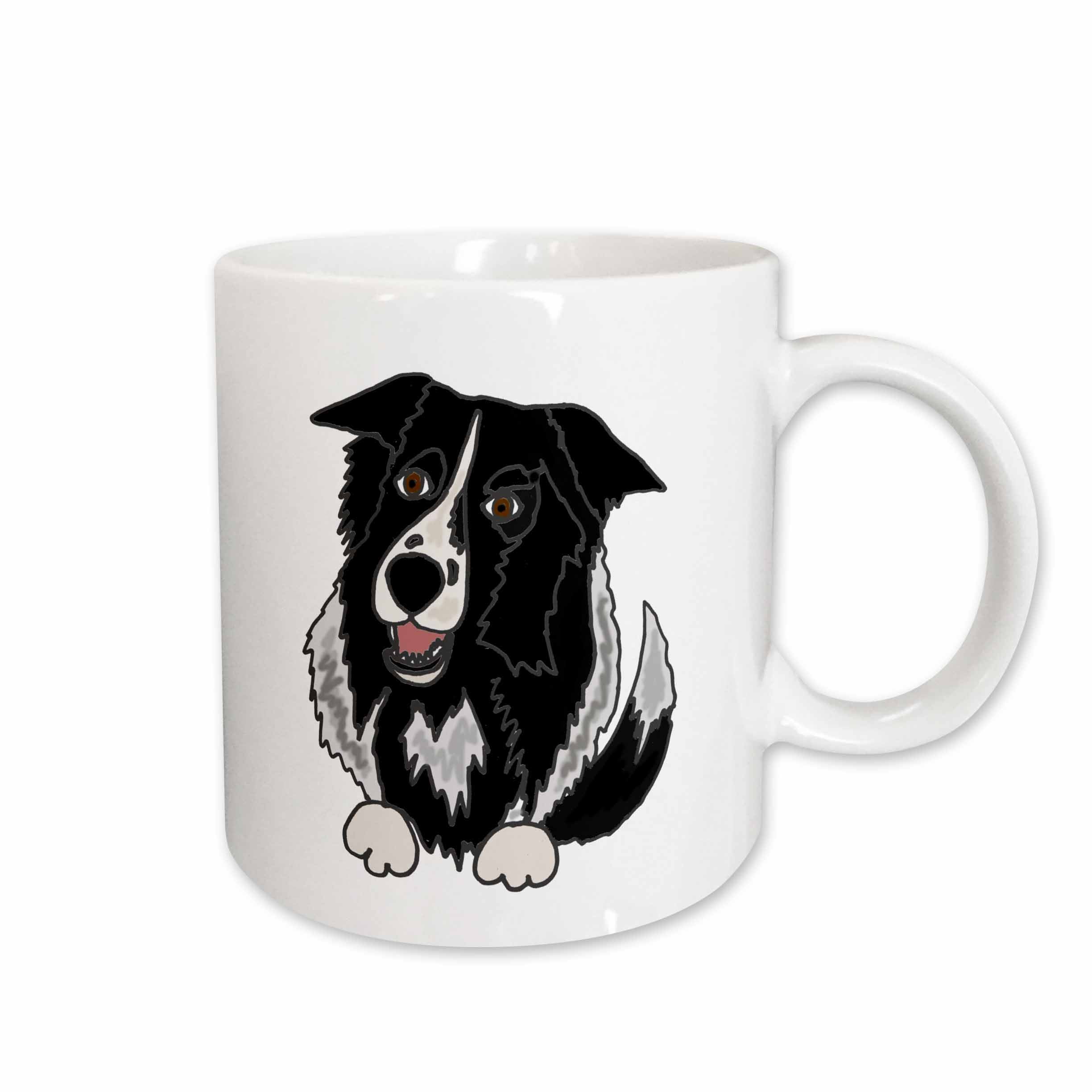 Cool Funny Border Collie Puppy Dog Art 15oz Mug mug-240057-2 - Walmart.com