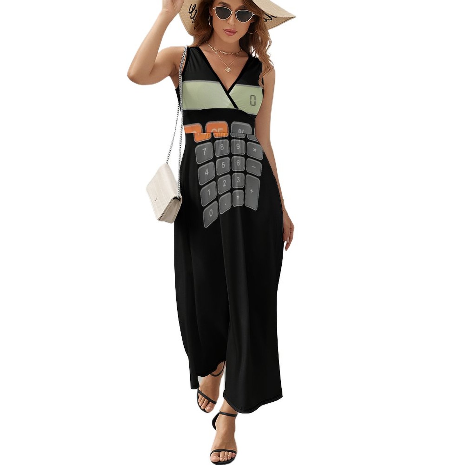 Cool Funny Calculator Party and Halloween Costume Design Sleeveless ...