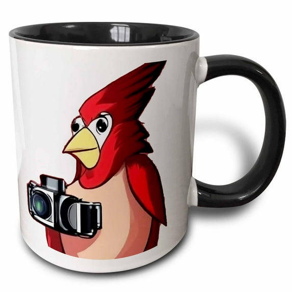 3drose, Cool Funny Red Cardinal Bird Photography with Camera ...
